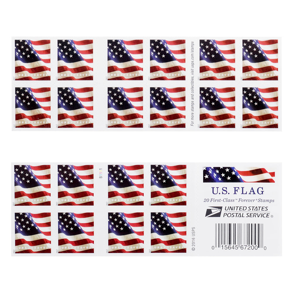 Booklet 2017 US Flag Forever First-Class Rate Stamps – kscm